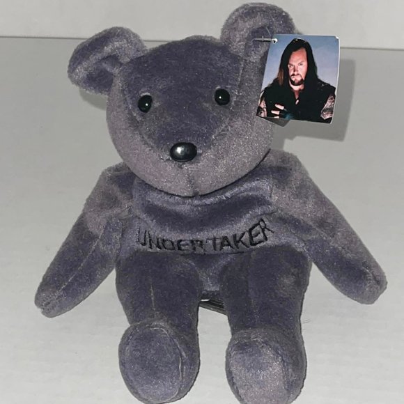 WWE | Toys | Jan 999 Wwf The Undertaker Gray Beanie Baby Bear Lord Of ...